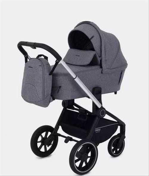 Детская коляска 2в1 Mowbaby Zoom Silver Grey