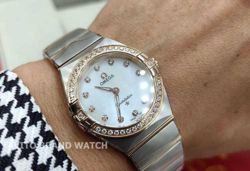 Часы Omega Constellation женские с бриллиантами