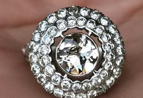 Антикварное золотое кольцо с бриллиантами