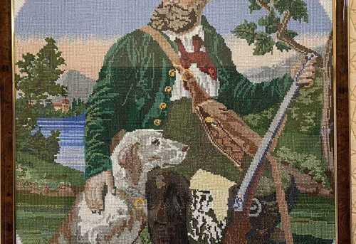 Картина вышивка Болгарский Крест прошлый век 80/60