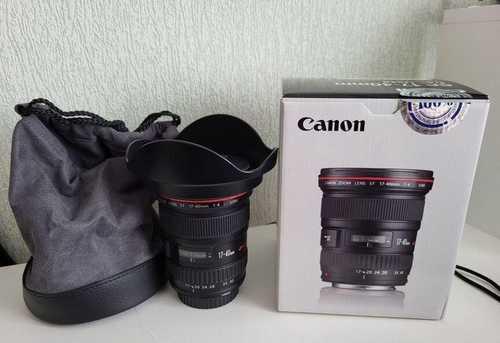 Объектив Canon 17-40L