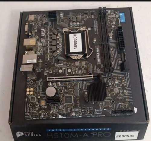 MSI H510M-A PRO LGA1200 10-11 intel