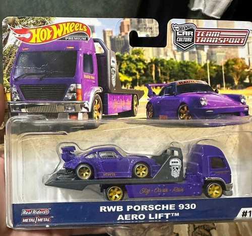 Hot wheels team transport porsche RWB распак