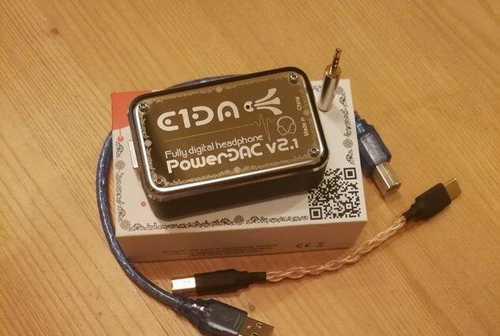 E1DA powerdac V2.1 + кастомный кабель USB C-USB B