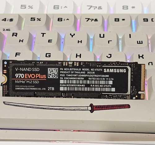 SSD 2Tb m2 NVMe Samsung 970 Evo Plus оригинал