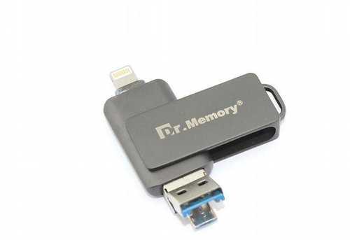 Флешка USB Dr. Memory 051 32Гб, USB 3.0, черный