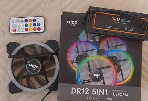 Вентилятор Aigo dr12 6шт+ контроллер RGB
