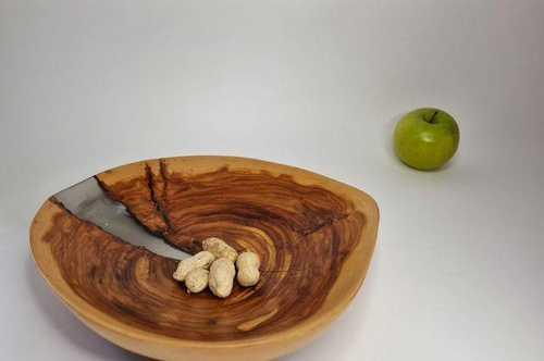 Чаша из яблони, Слэбы яблони, капового клёна