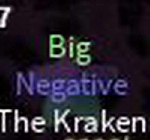 Roblox Fish Big Negative The Kraken