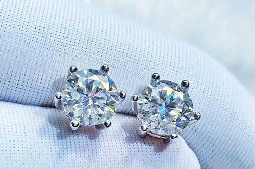 Серьги Tiffany с бриллиантами 2 карата ns7472