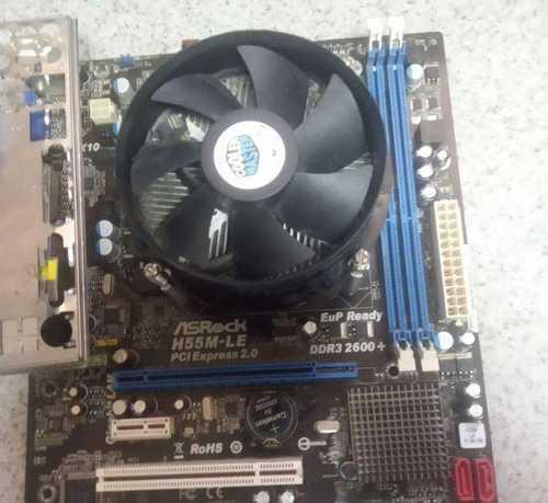 Asrock h55m-le+i3 530+кулер