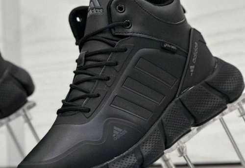 Зимние мужские кроссовки Adidas GoreTex черные