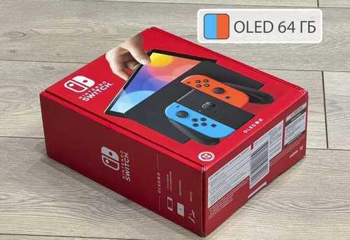 Новая консоль Nintendo Switch oled 64gb (Blue/Red)