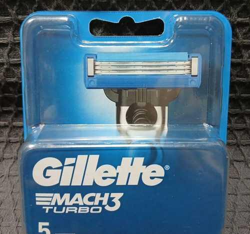 Сменные кассеты gillette mach3 turbo 5шт