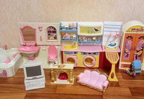 Мебель для кукол Барби пакетом
