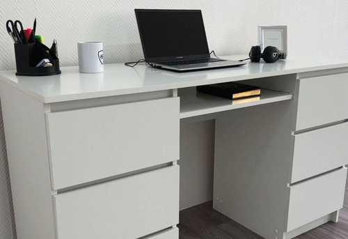 Компьютерный стол IKEA белый графит