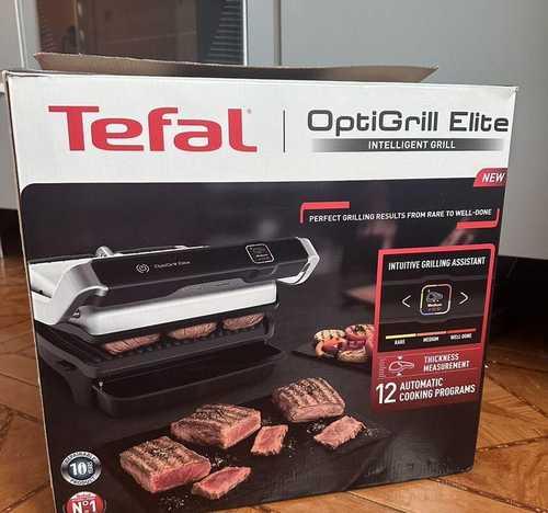 Электрогриль tefal optigrill elite xl gc760d30