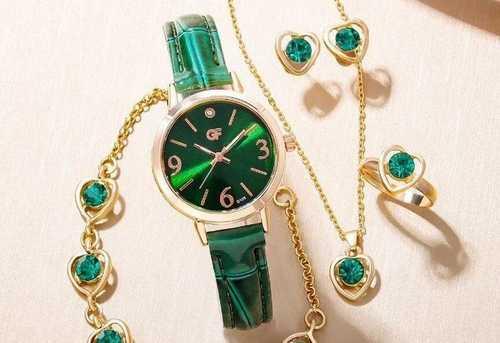 Комплект украшений Часы женские Серёжки Ожерелье
