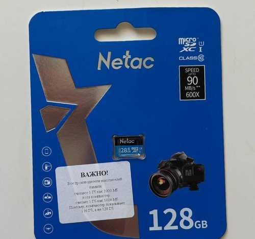 Карта памяти Netac micro sdxc 128 GB