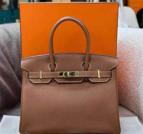 Сумка Hermes Birkin 30 коричневая