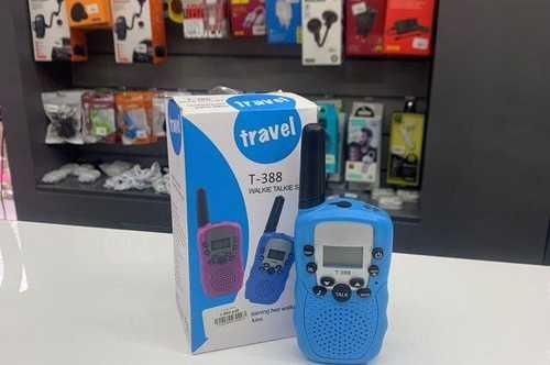 Рация T388 walkie talkie set синий