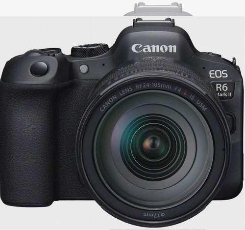 Фотоаппарат Canon EOS R6 Mark II kit черный 1.62Mpix 3" UHD 4K WiFi RF 24-105mm f/4 L IS USM LP-E6NH