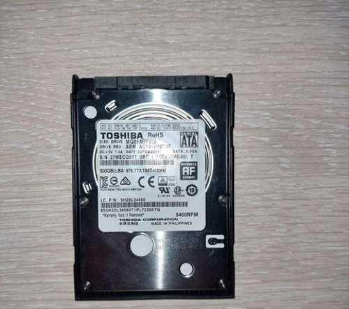 Внутренний жёсткий диск toshiba 500 GB