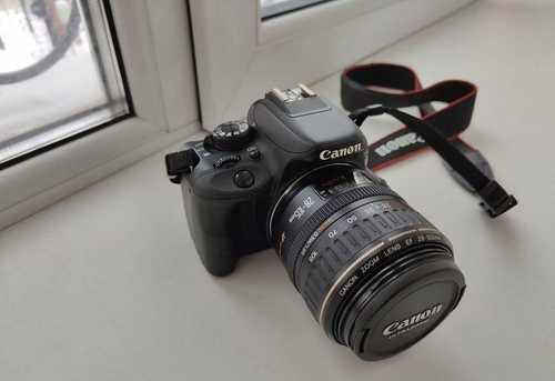 Зеркальный фотоаппарат canon 100d + kit 18-55