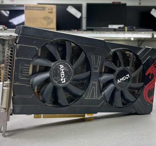 Видеокарта Power Color RX 570 4Gb Red Dragon