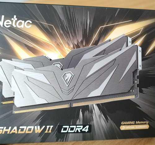 Память Netac 16GB DDR4 3200MHz Shadow II (2x8GB)