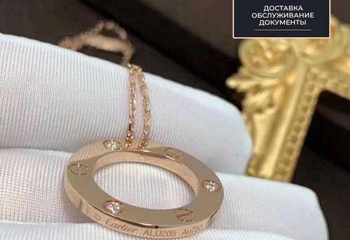Cartier Колье love 0,06 ct