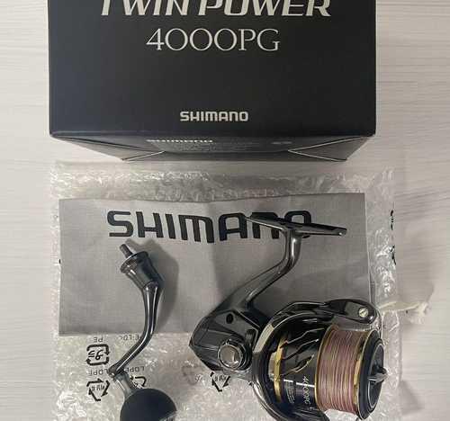 Катушка shimano twin power 4000 pg