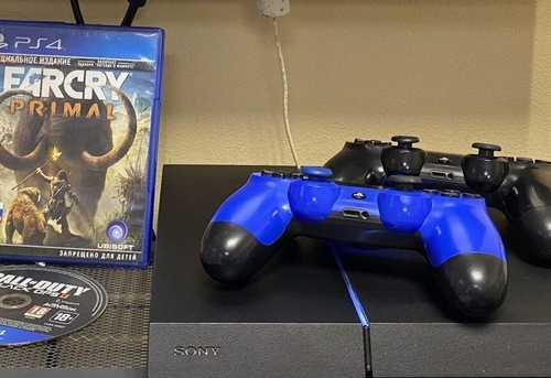 Sony PS4 1tb 2 джоя + 3 диска