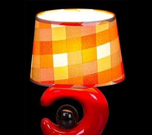Настольная лампа Reluce "81081x1". Красный+черный