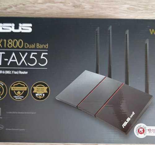 Wi-Fi роутер asus RT-AX55