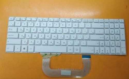 Клавиатура для ноутбука Asus X705 белая