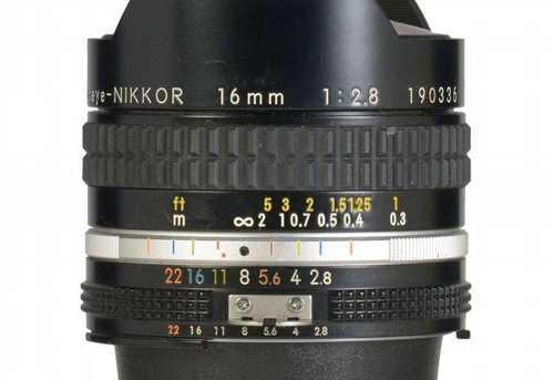 Nikon MF 16mm f/2.8 Fisheye Ai-S б/у