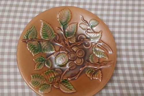 Керамическая тарелка - блюдо зик