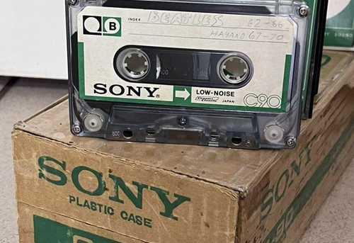 Аудиокассеты sony Low-Noise С-90. 1972г