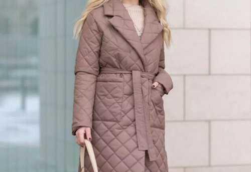 Пальто женское стёганое демисезонное