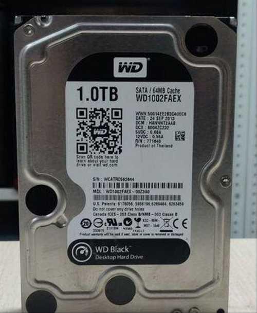HDD Жесткий диск 1000 Gb/WD Black/3,5"