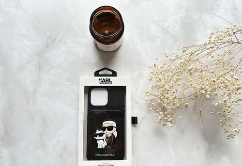 Чехол iPhone 15 ProMax Karl Lagerfeld (Cardholder)
