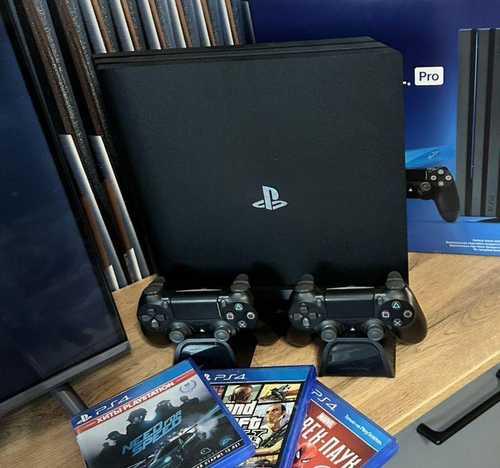 Sony playstation 4 pro 1tb 2 геймпада