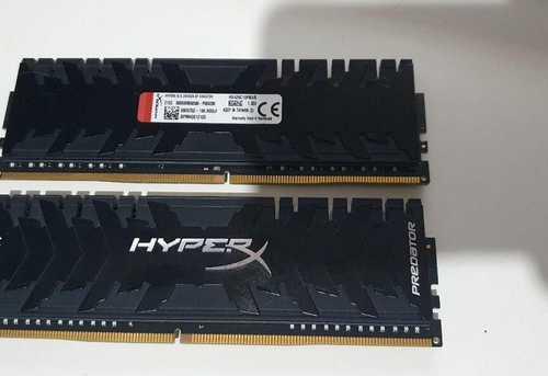 Kingston HyperX Predator DDR4 - 2666, 2х8gb