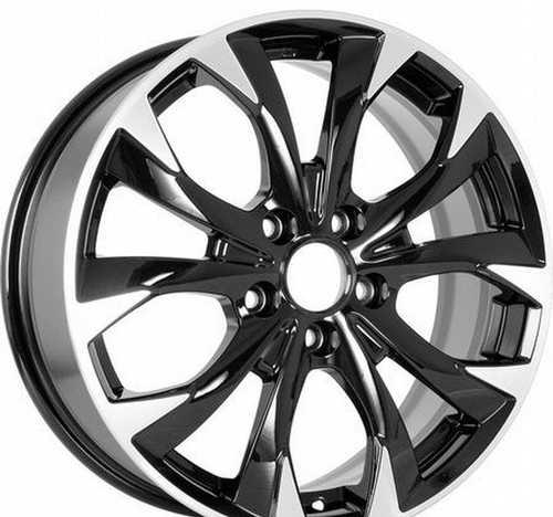 KDW KD1721 : 7x17 5*114.3 Et:50 Dia:67.1 Black Front Polished