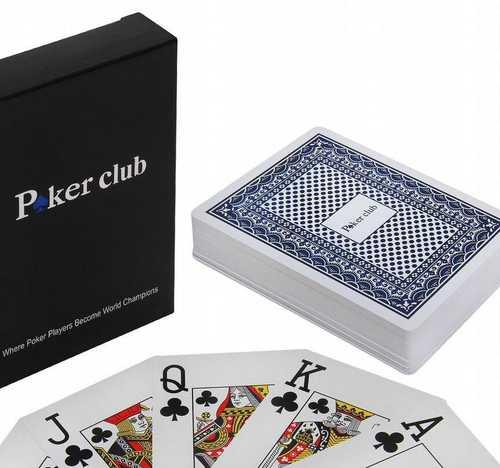 Игральные карты пластиковые Poker club