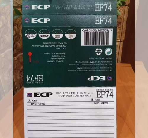 Вкладыши для аудиокассет ECP EF74 (10 шт.)