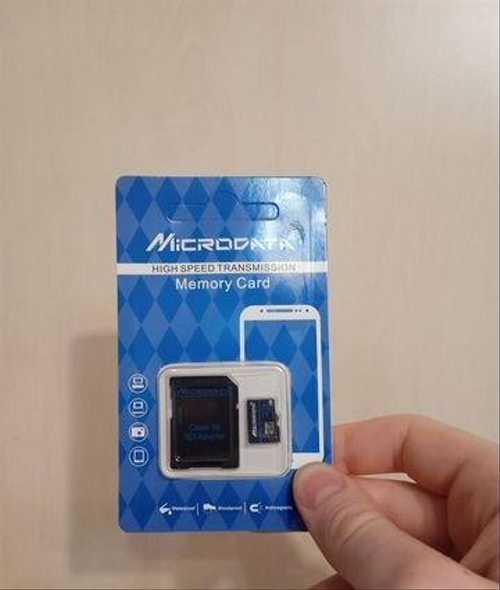 Карта памяти micro sd Microdata с адаптером