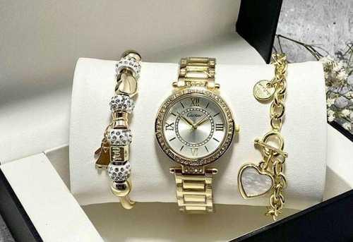 Подарочный набор женские часы 3в1