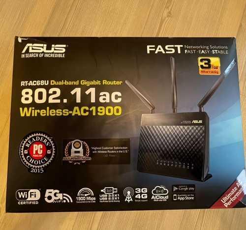 Wifi роутер asus rt-ac68u